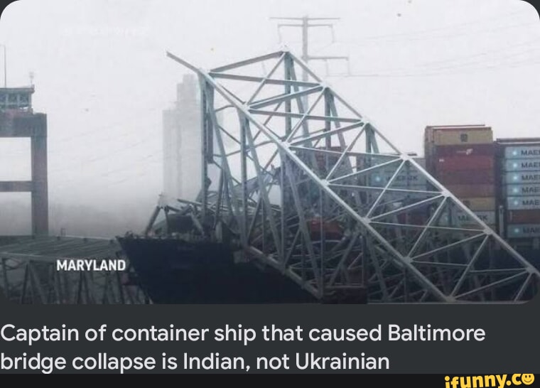 MARYLAND Captain of container ship that caused Baltimore bridge ...