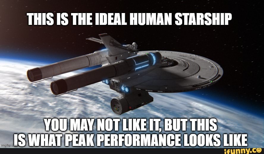 THIS IS THE IDEAL HUMAN STARSHIP YOU MAY NOT LIKE IT, BUT THIS 1@ LIDAT ...