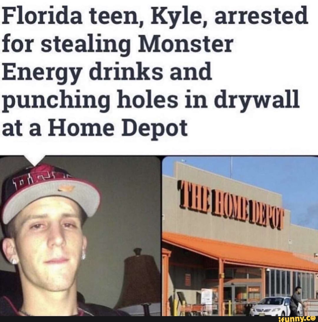 Florida teen, Kyle, arrested for stealing Monster Energy drinks and ...
