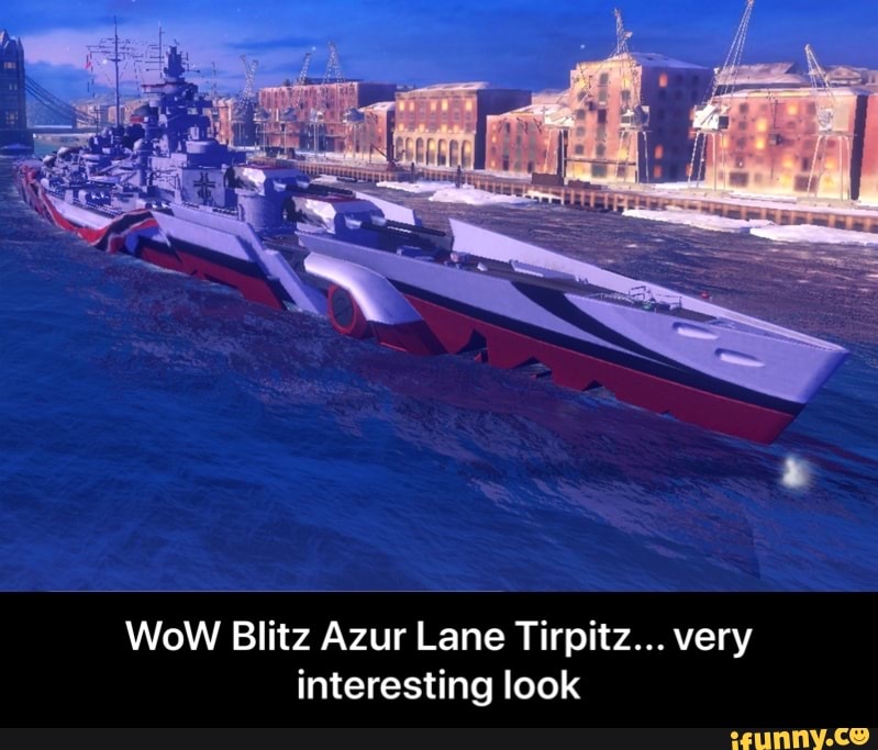 WoW Blitz Azur Lane Tirpitz... very interesting look - WoW Blitz Azur ...
