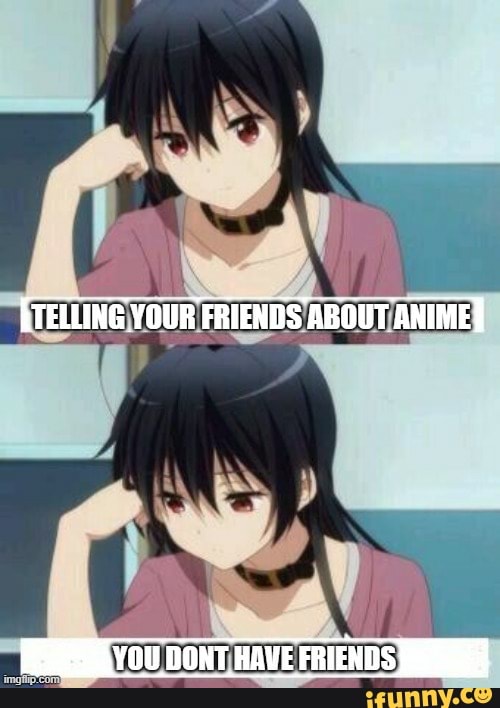 [TELLING YOUR FRIENDS ABOUT ANIME] DONT HAVE FRIENDS - iFunny