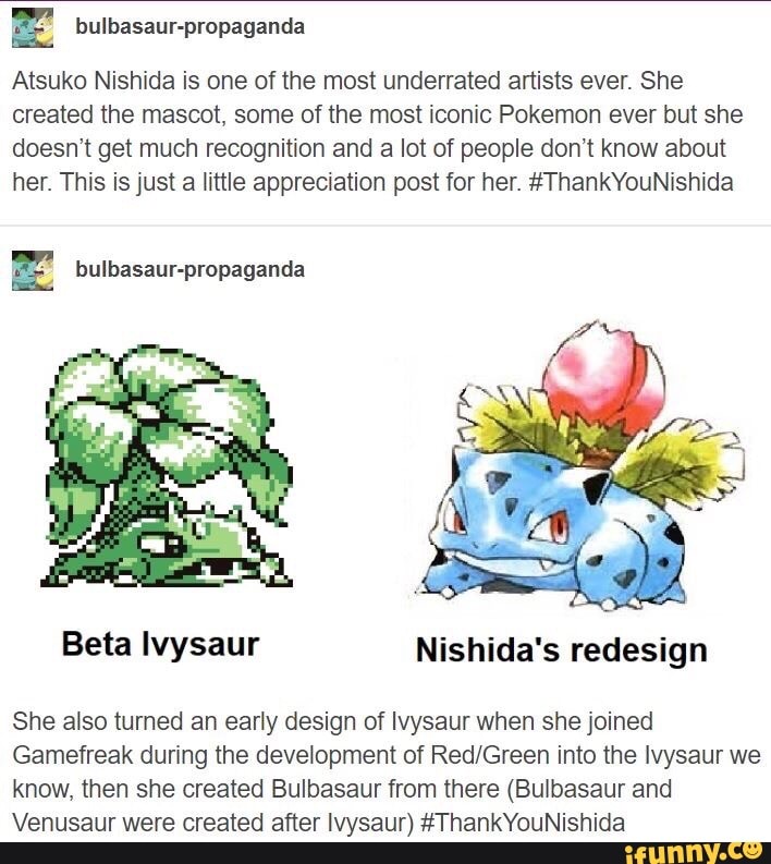 = bulbasaur-propaganda Atsuko Nishida is one of the most underrated ...