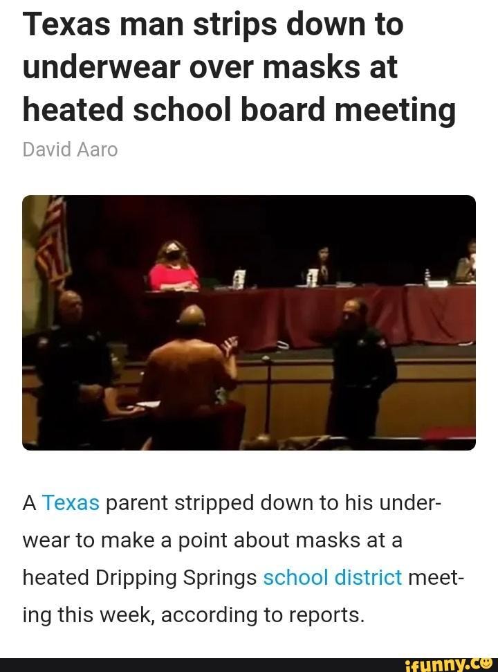 "I believe you're a swimmer..." - Texas man strips down to underwear ...