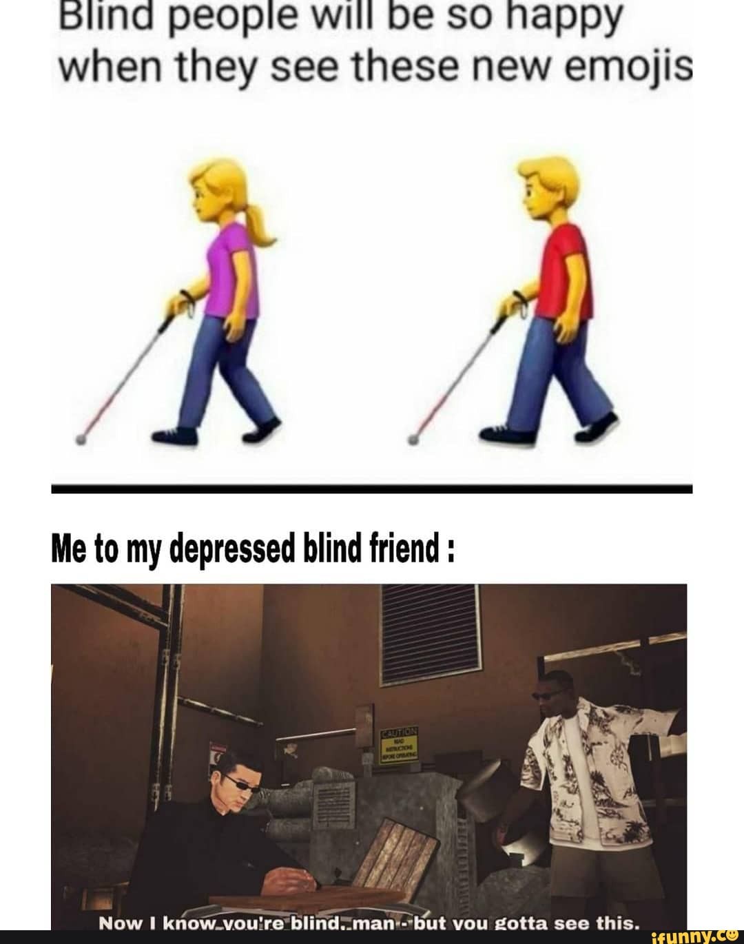 Blind people will De SO Nappy when they see these new emojis - iFunny