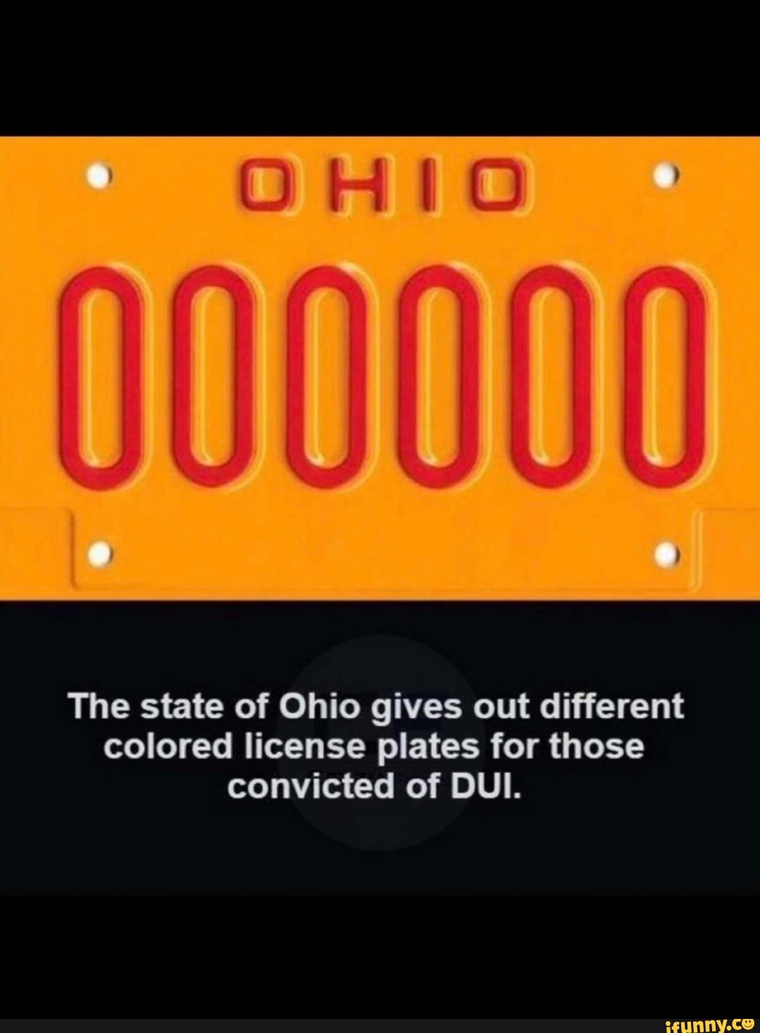 The State Of Ohio Gives Out Different Colored License Plates For Those the-state-of-ohio-gives-out-different-colored-license-plates-for-those