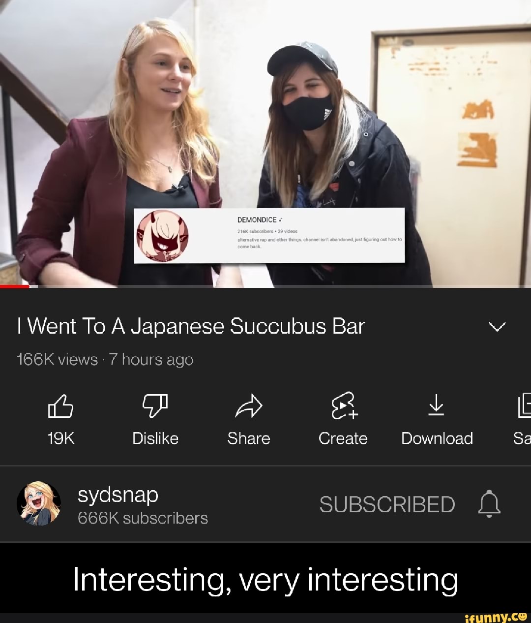 I Went To A Japanese Succubus Bar 166K views 7 hours ago Dislike Share ...