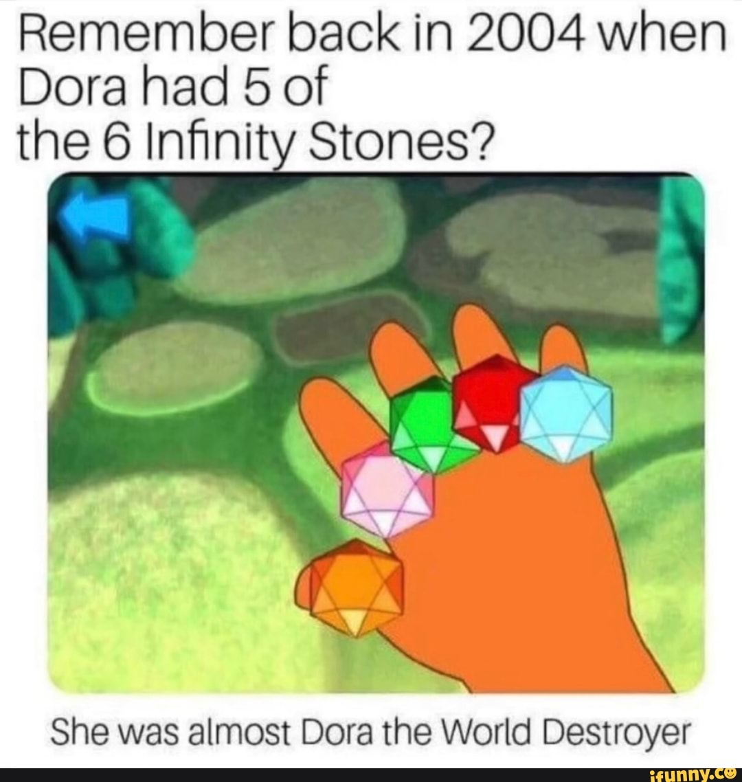 Remember back in 2004 when Dora had 5 of the 6 Inﬁnit Stones? She was ...
