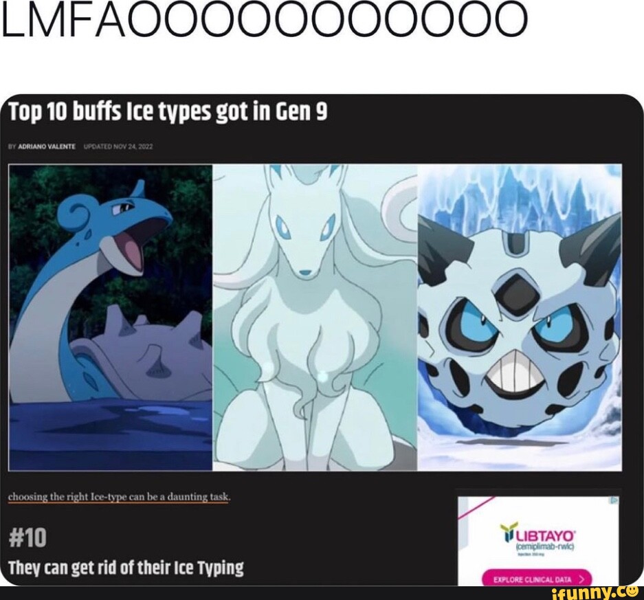 Top 10 buffs Ice types got in Gen 9 #10 They can get rid of their Ice ...