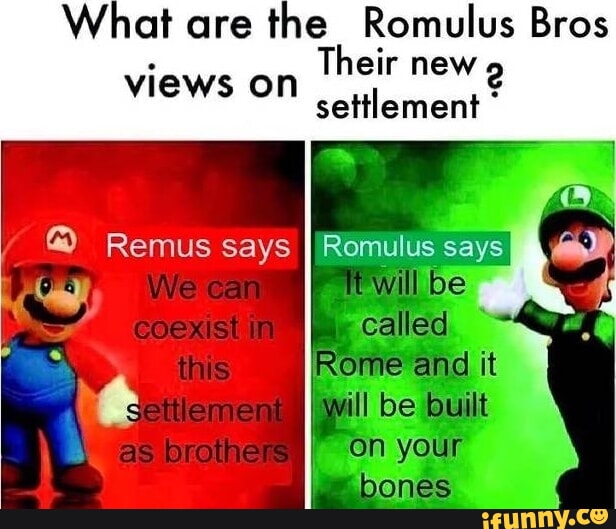 Romulus memes. Best Collection of funny Romulus pictures on iFunny