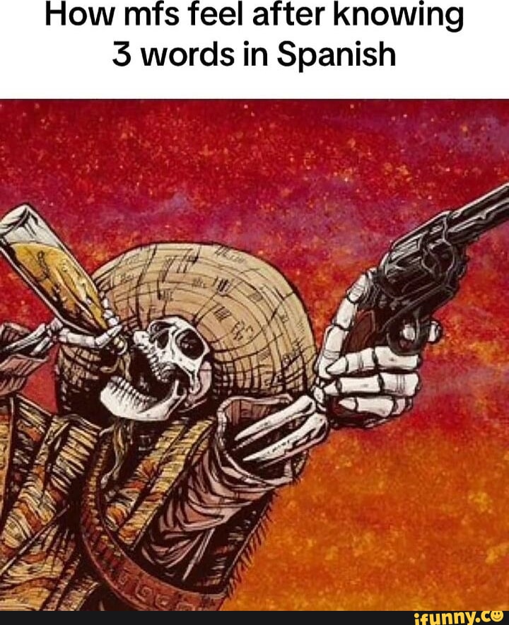 How mfs feel after knowing words in Spanish - iFunny