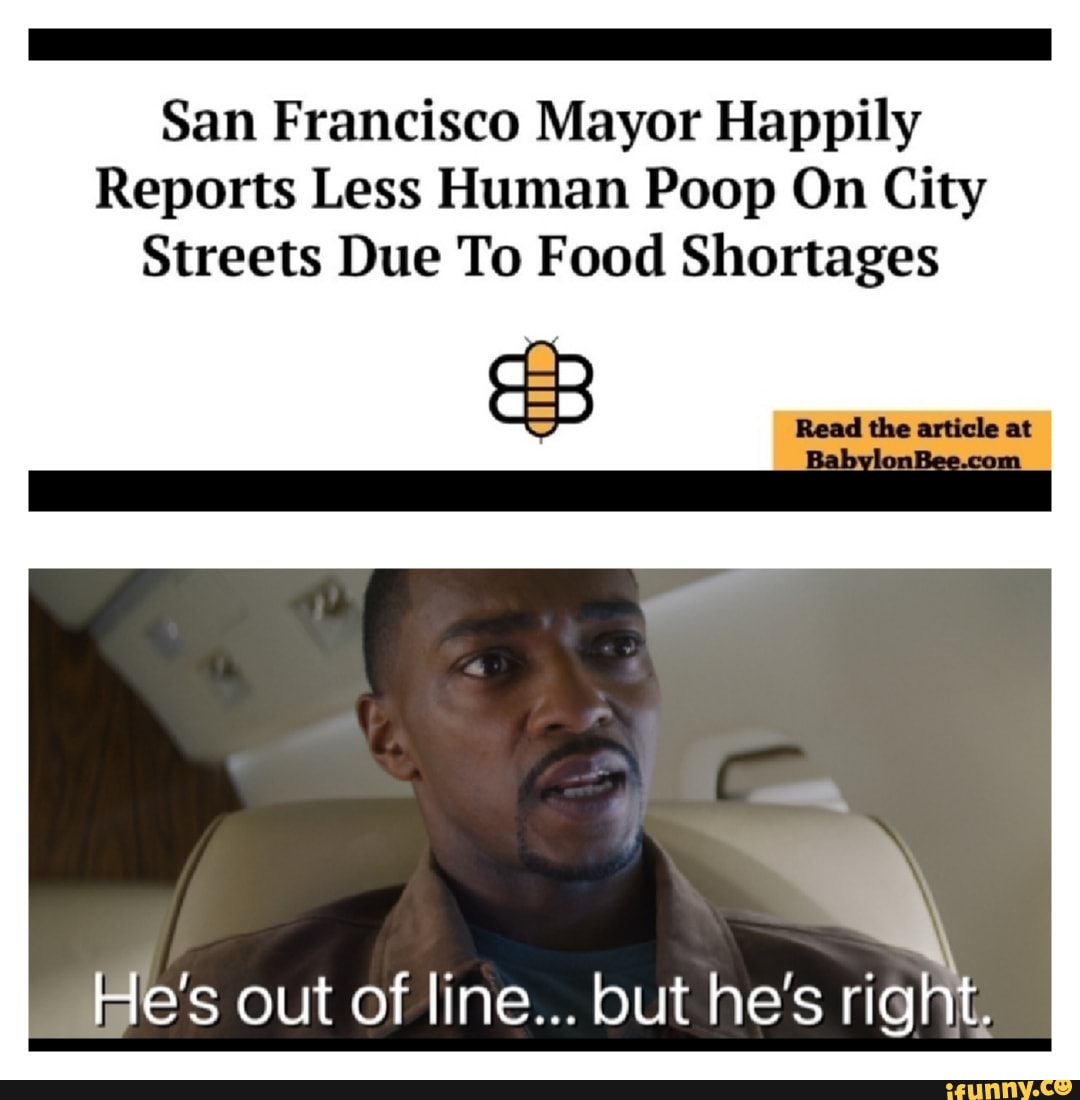 San Francisco Mayor Happily Reports Less Human Poop On City Streets Due ...
