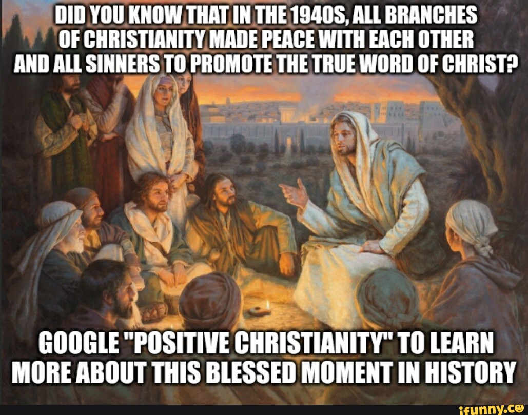 DID YOU KNOW THAT IN THE 1940S, ALL BRANCHES OF CHRISTIANITY MADE PEACE ...