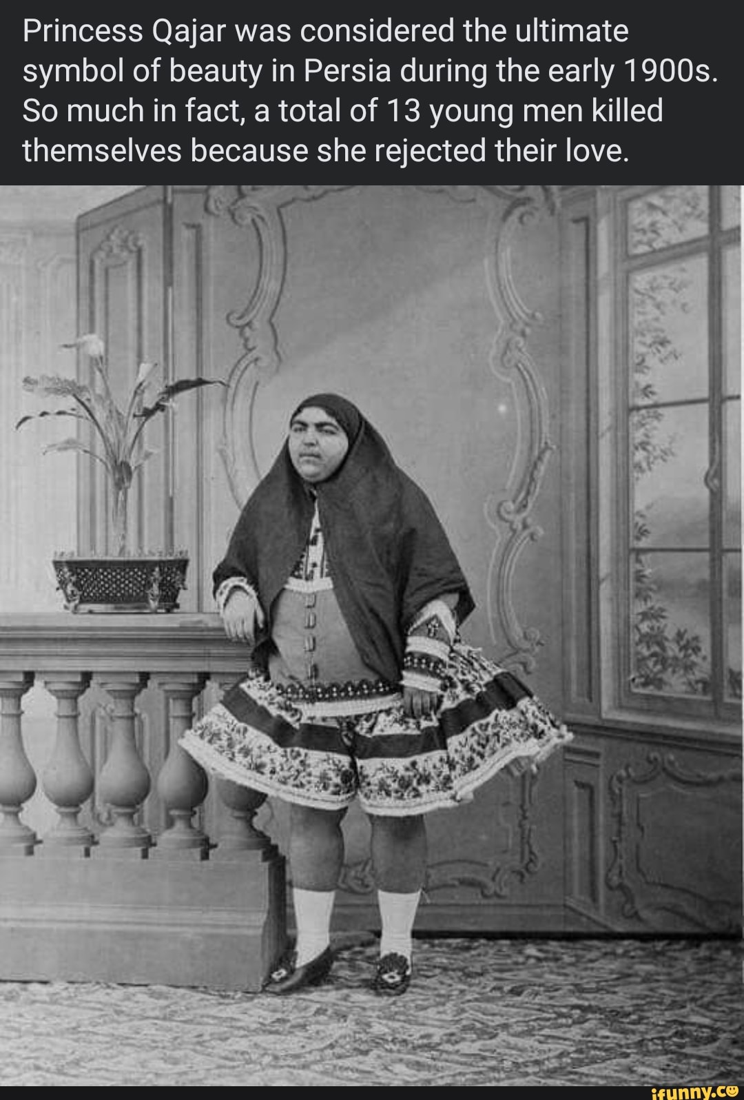 Princess Qajar was considered the ultimate symbol of beauty in Persia ...