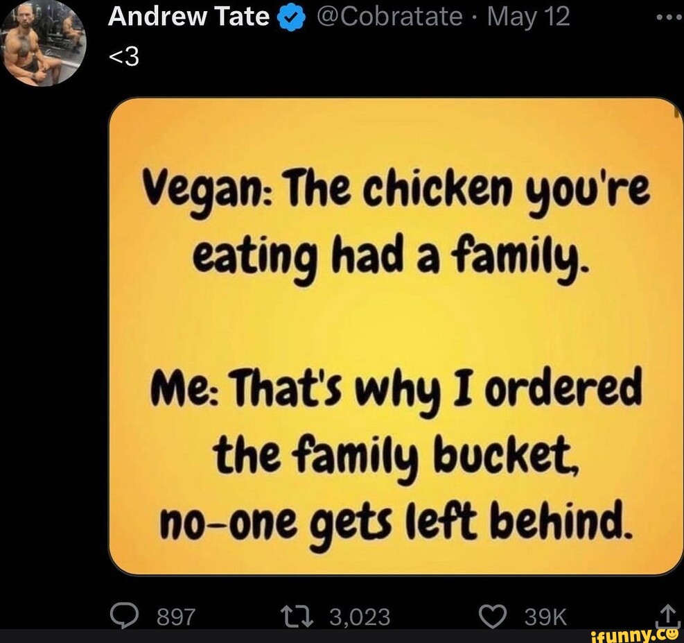 Andrew Tate @ @Cobratate - May 12