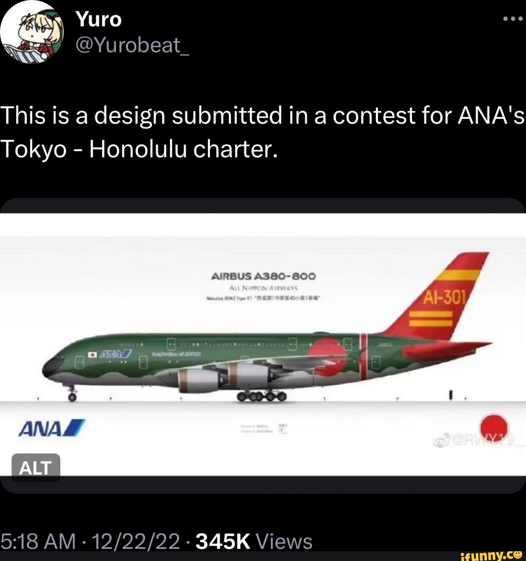 YUro This is a design submitted in a contest for ANA's Tokyo - Honolulu ...
