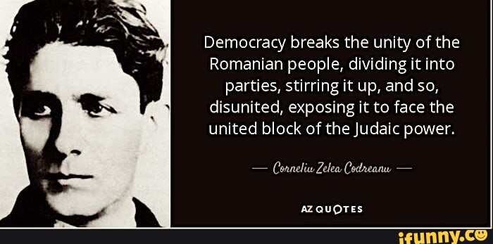 Democracy breaks the unity of the Romanian people, dividing it into ...
