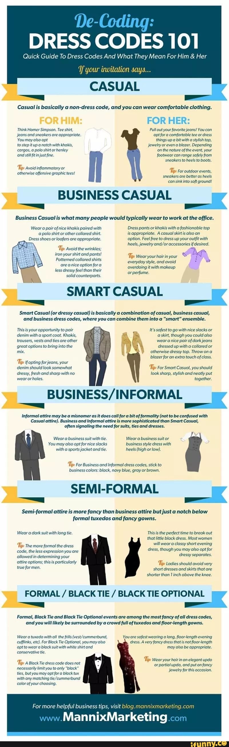 De- DRESS CODES 101 Quick Guide To Dress Codes And What They Mean For ...
