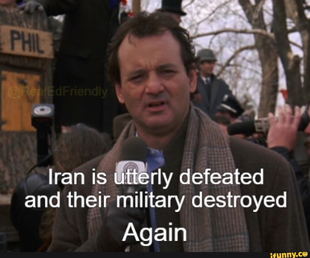 Lran is utterly defeated and their military destroyed Again - iFunny