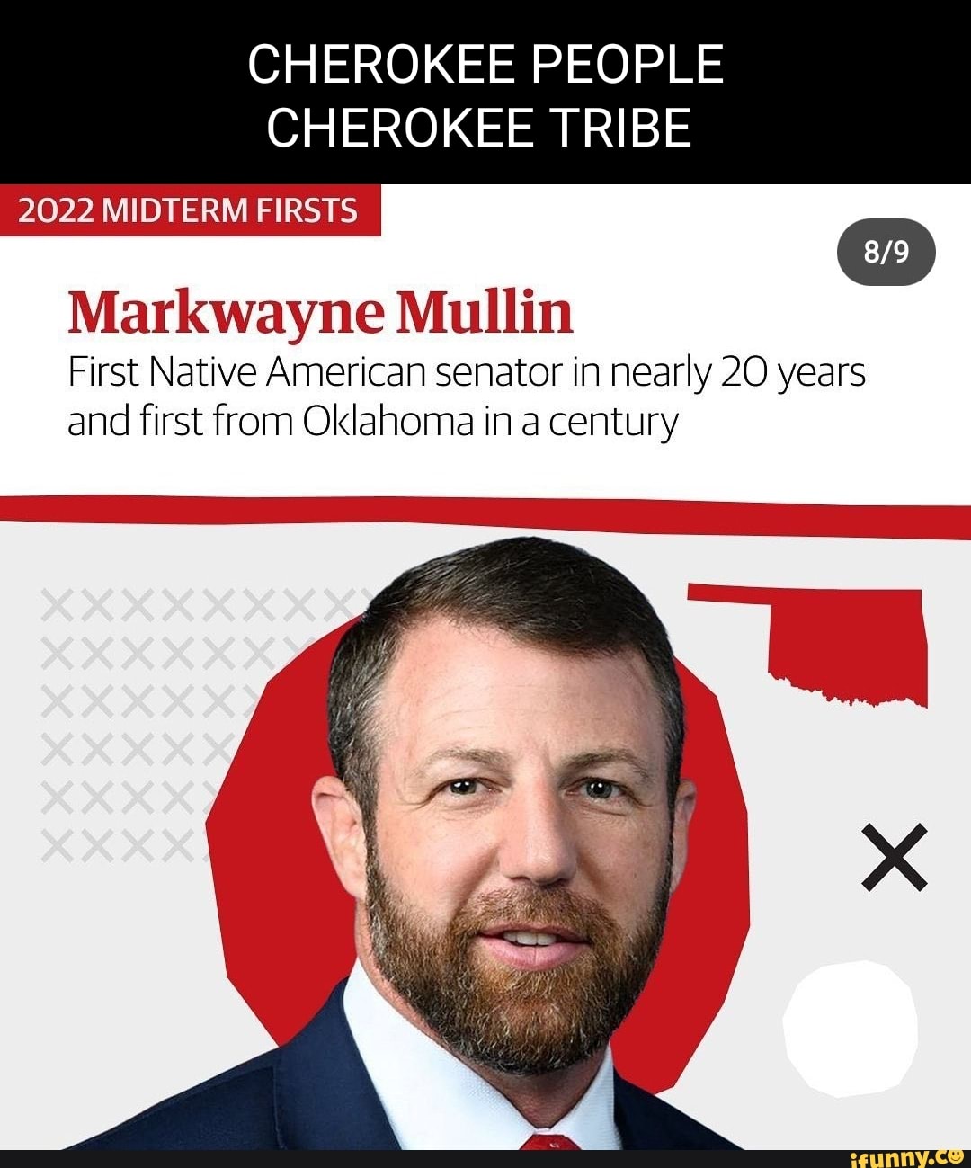 CHEROKEE PEOPLE CHEROKEE TRIBE 2022 MIDTERM FIRSTS Markwayne Mullin ...