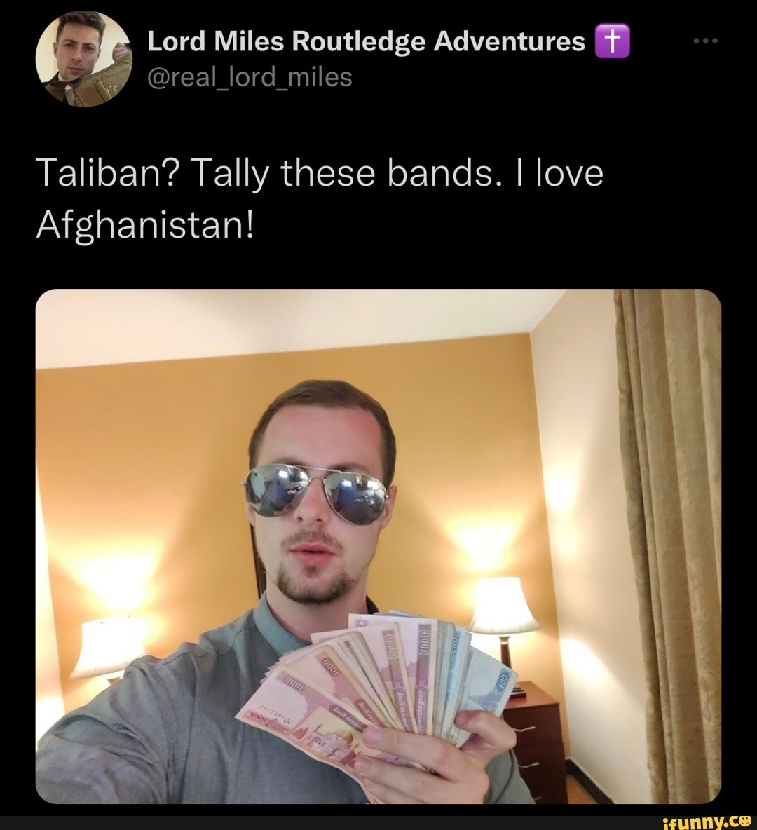 Lord Miles Routiedge Adventures "real lord miles Taliban? Tally these ...