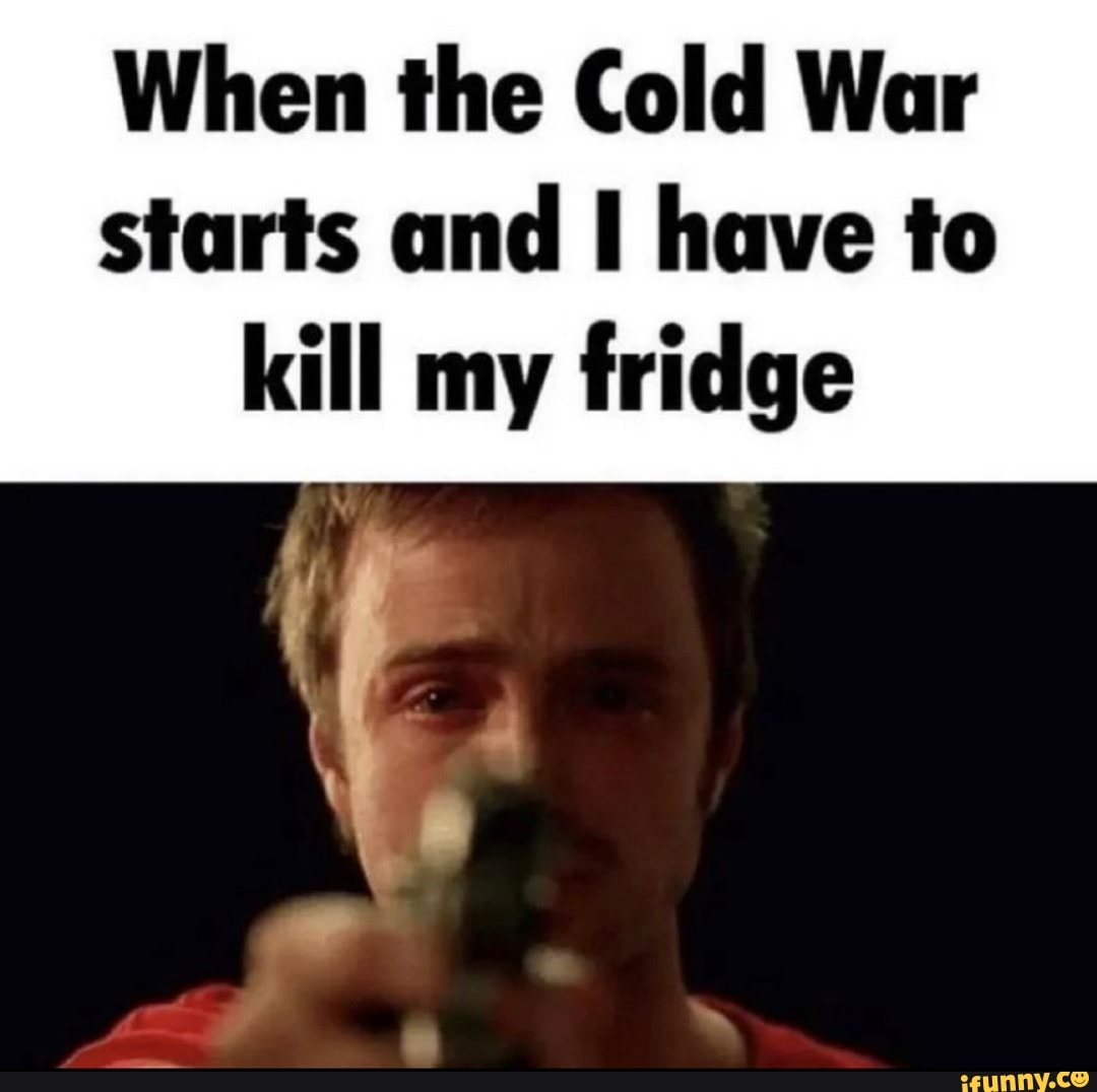 When the Cold War starts and have to kill my fridge - iFunny