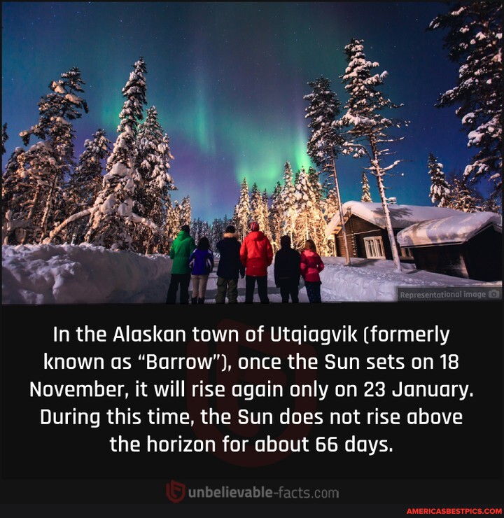 66 days of darkness in Utqiagvik, Alaska. - In the Alaskan town of ...