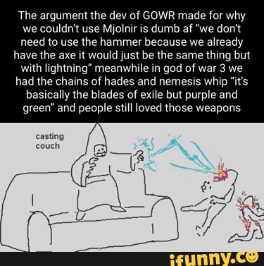 The argument the dev of GOWR made for why we couldn't use Mjolnir is ...