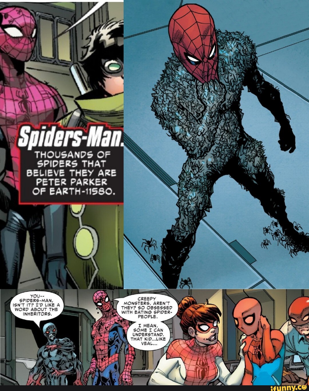 AN ww I > THOUSANDS OF SPIDERS THAT m BELIEVE THEY ARE PETER PARKER OF ...
