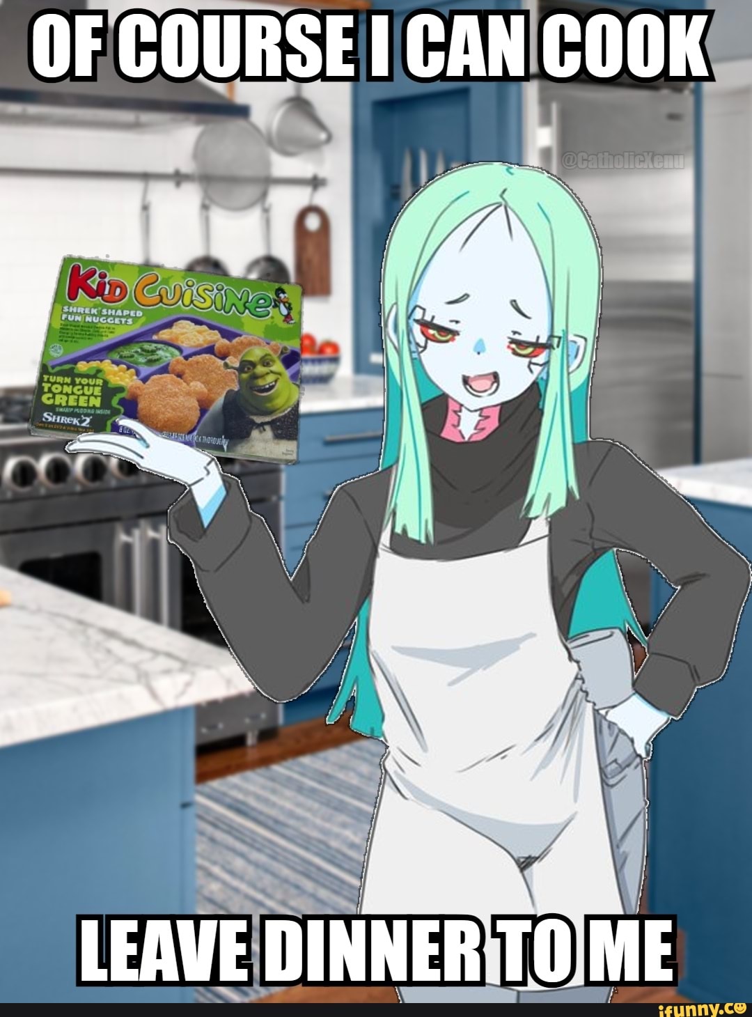 OF COURSE I CAN COOK SHREK TURN Your GREEN LEAVE DINNER TO - iFunny