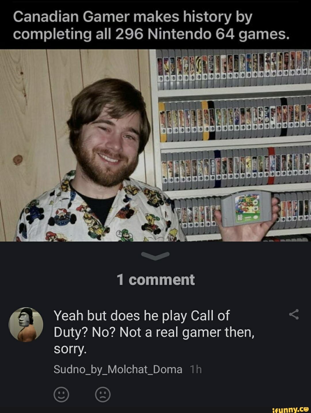 Canadian Gamer makes history by completing all 296 Nintendo 64 games ...