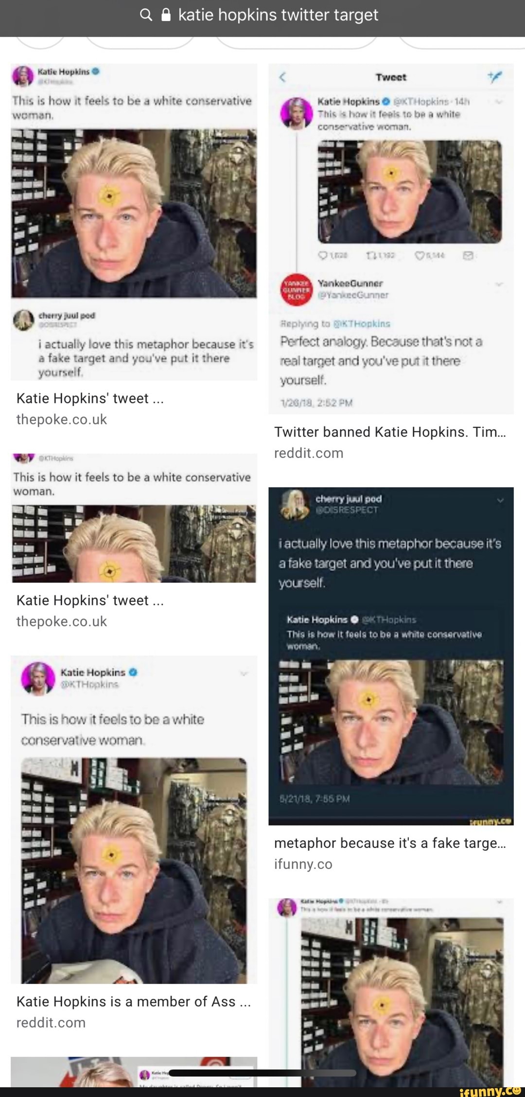 Twitter target Katie Hophins Tweet This is how it feels to be a white ...