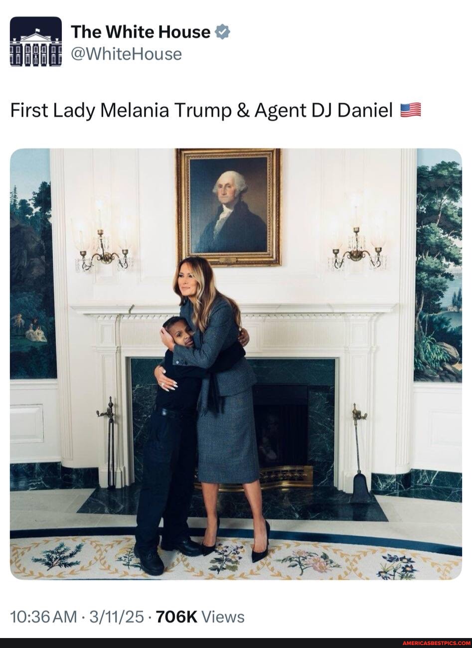 The White House ] @WhiteHouse First Lady Melania Trump & Agent DJ ...