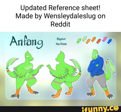 Updated Reference sheet! Made by Wensleydaleslug on Reddit Anfang mm - iFunny