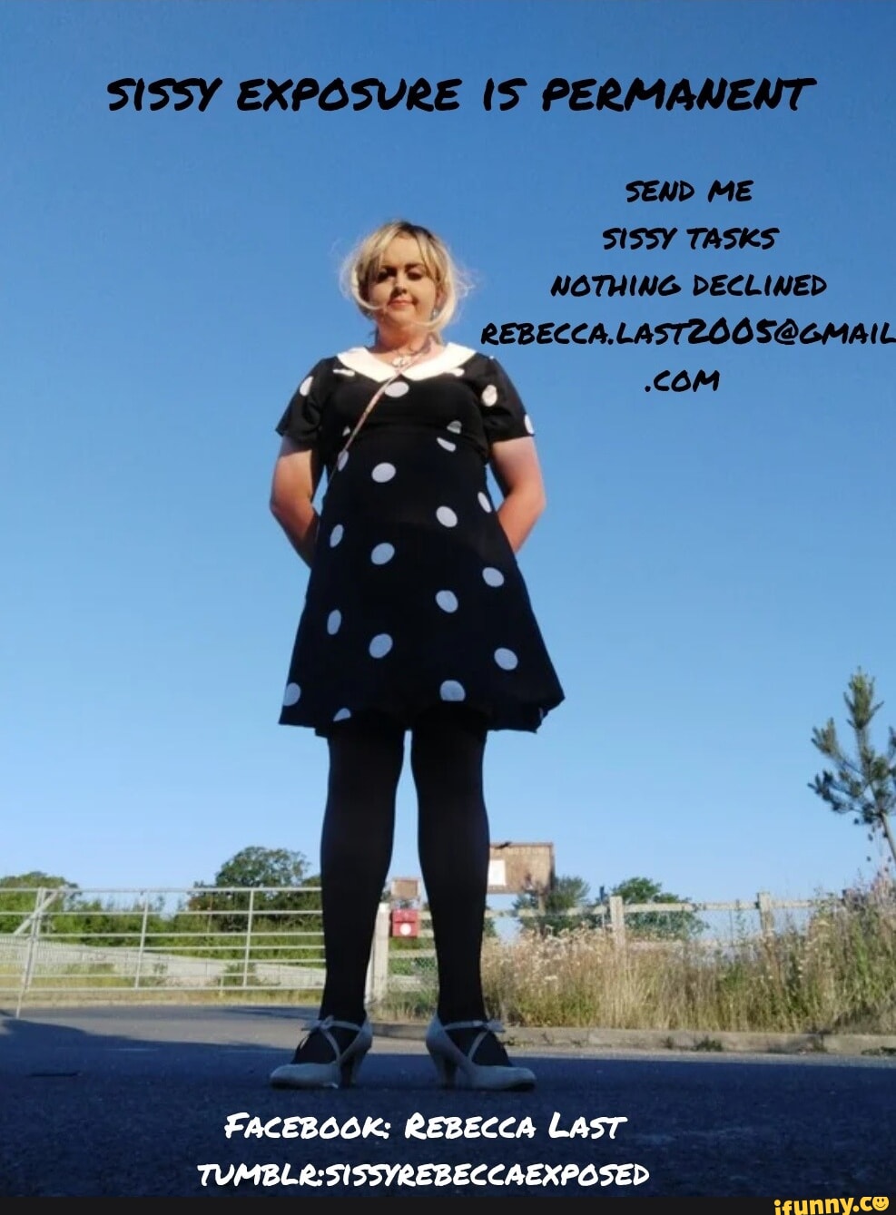 SISSY EXPOSURE IS PERMANENT SEND ME SISSY TASKS NOTHING DECLINED REBECCA. -COM FACEBOOK: REBECCA ...