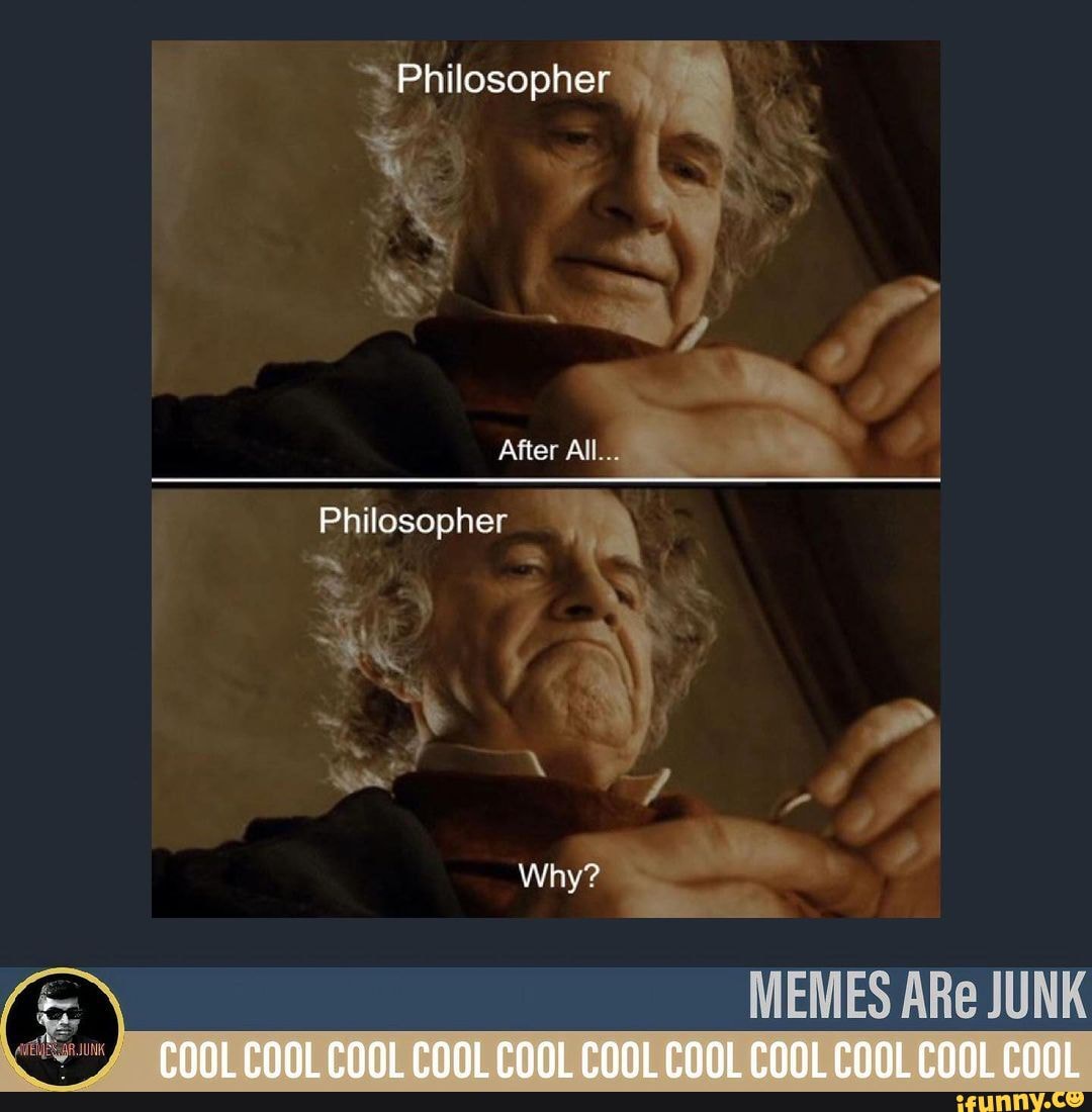 Philosopher After All... Philosopher Why? MEMES ARe JUNK PAM PAM - iFunny