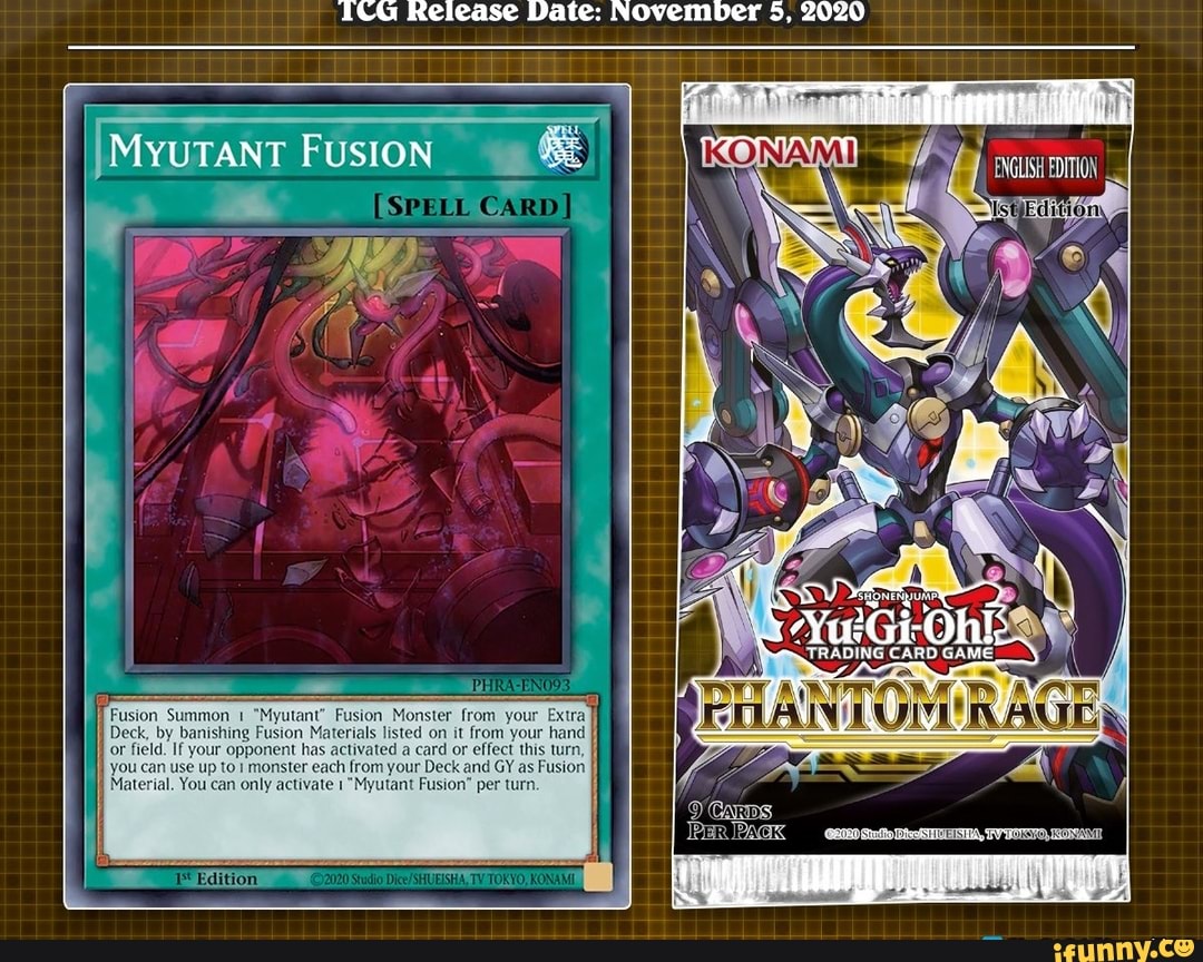 Release Date: November 5, 2020 TANT FUSION (SPELL Fusion Summon 1 ...