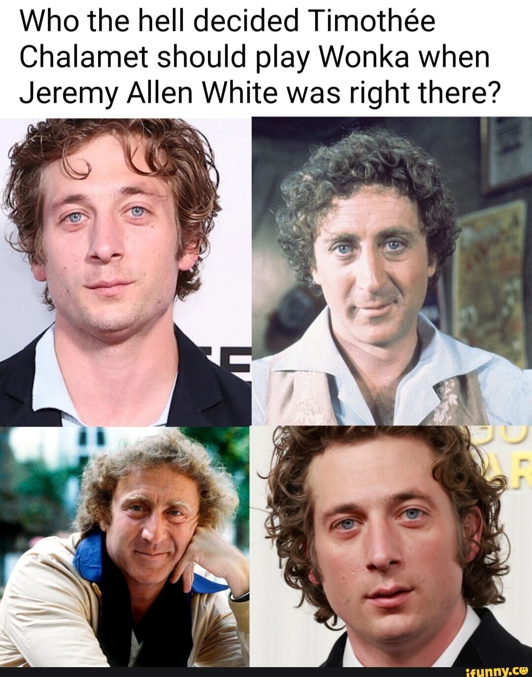 Who the hell decided Timothe Chalamet should play Wonka when Jeremy ...