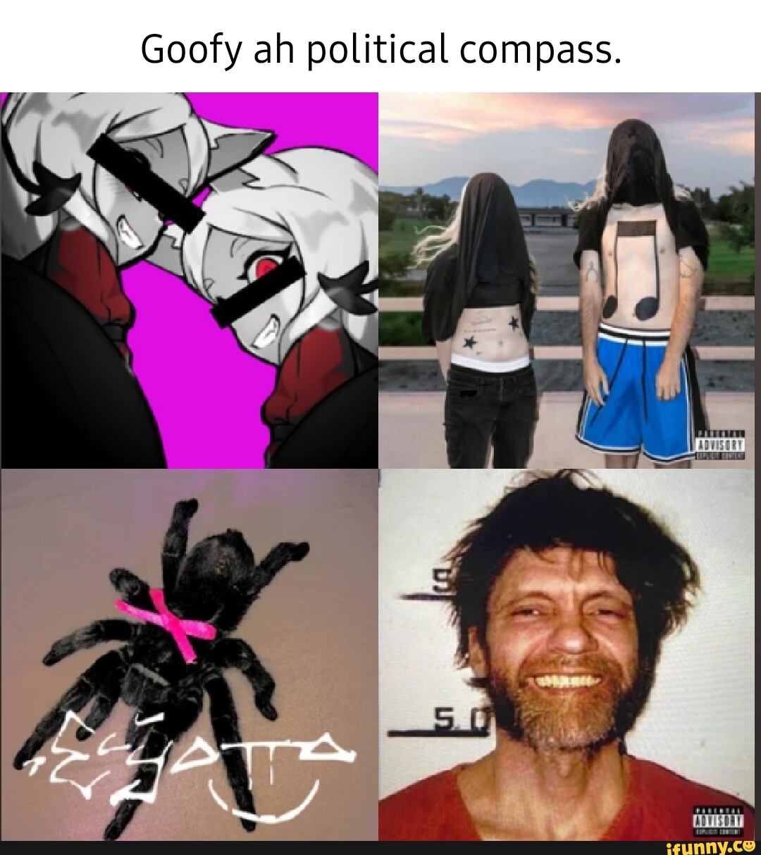 Goofy ah political compass. - iFunny