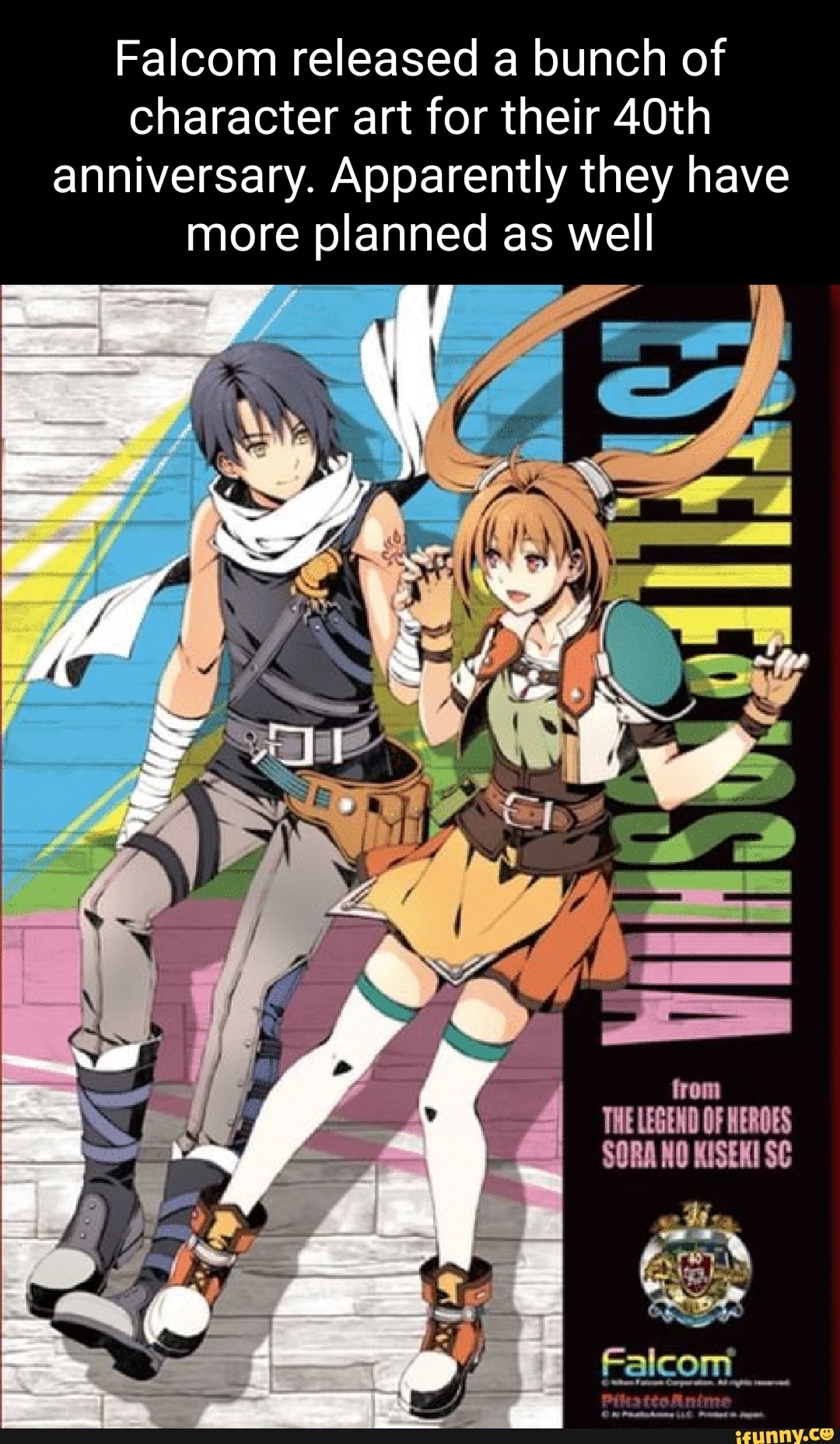 Falcom released a bunch of character art for their 40th anniversary ...