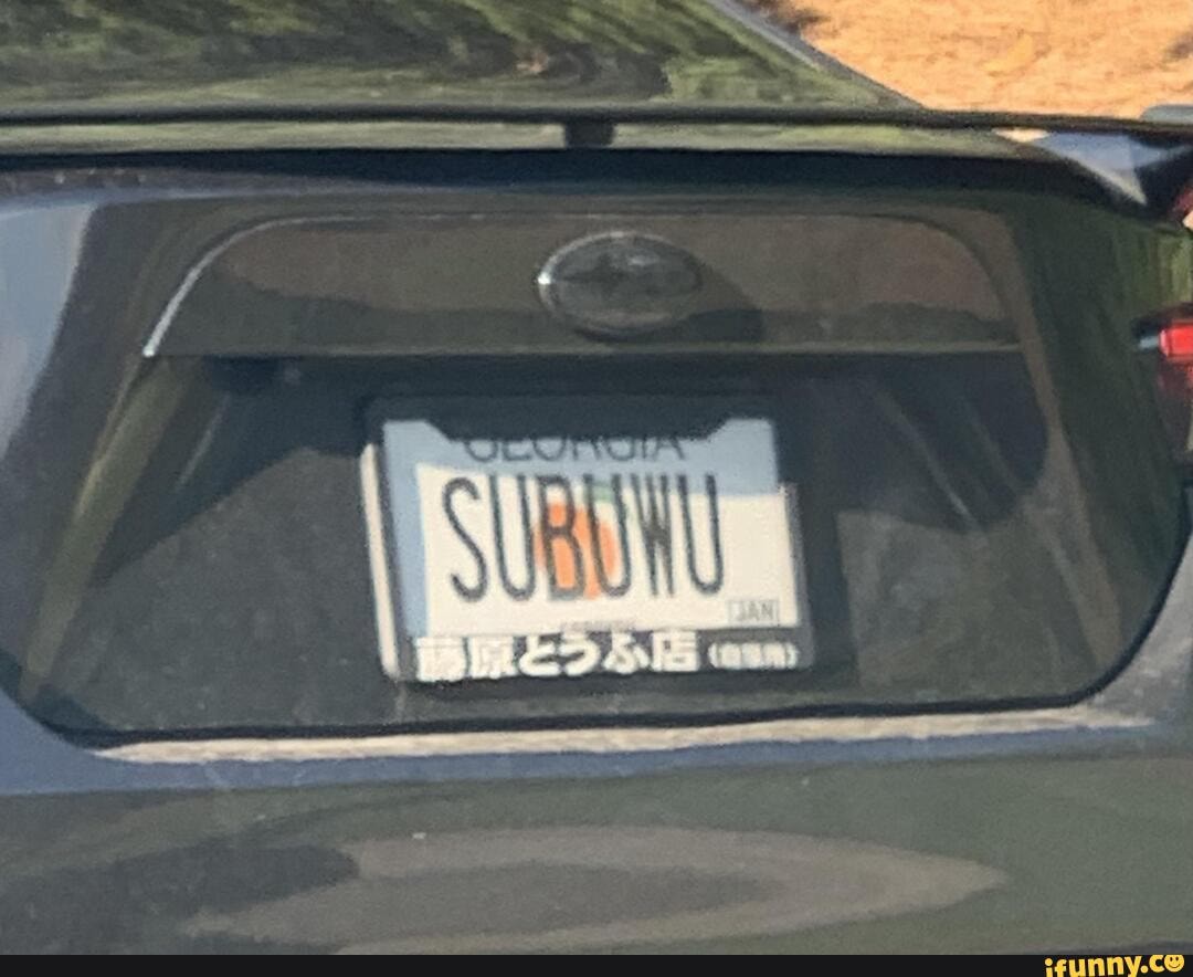 How we feeling bout the weebs getting custom plates for their cars like ...
