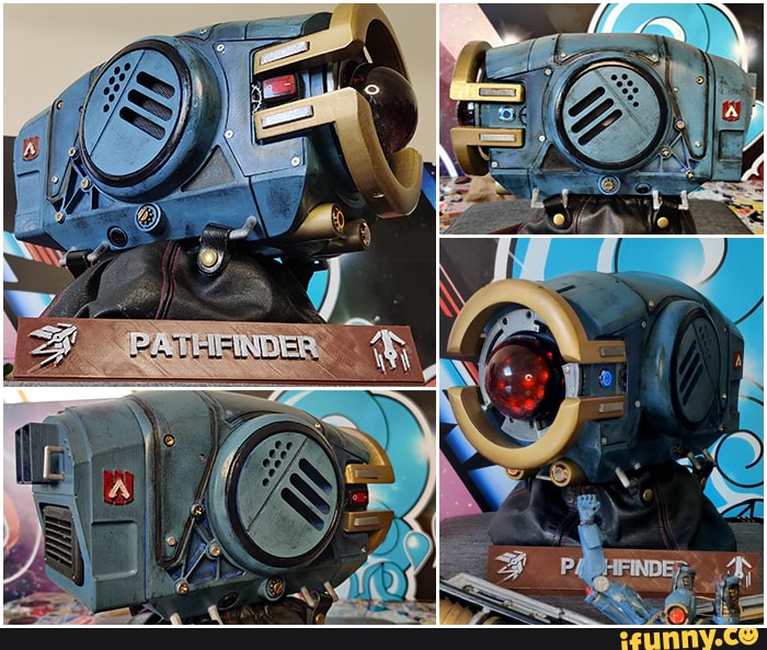 Pathfinder head Apex Legends - 3D print project - iFunny