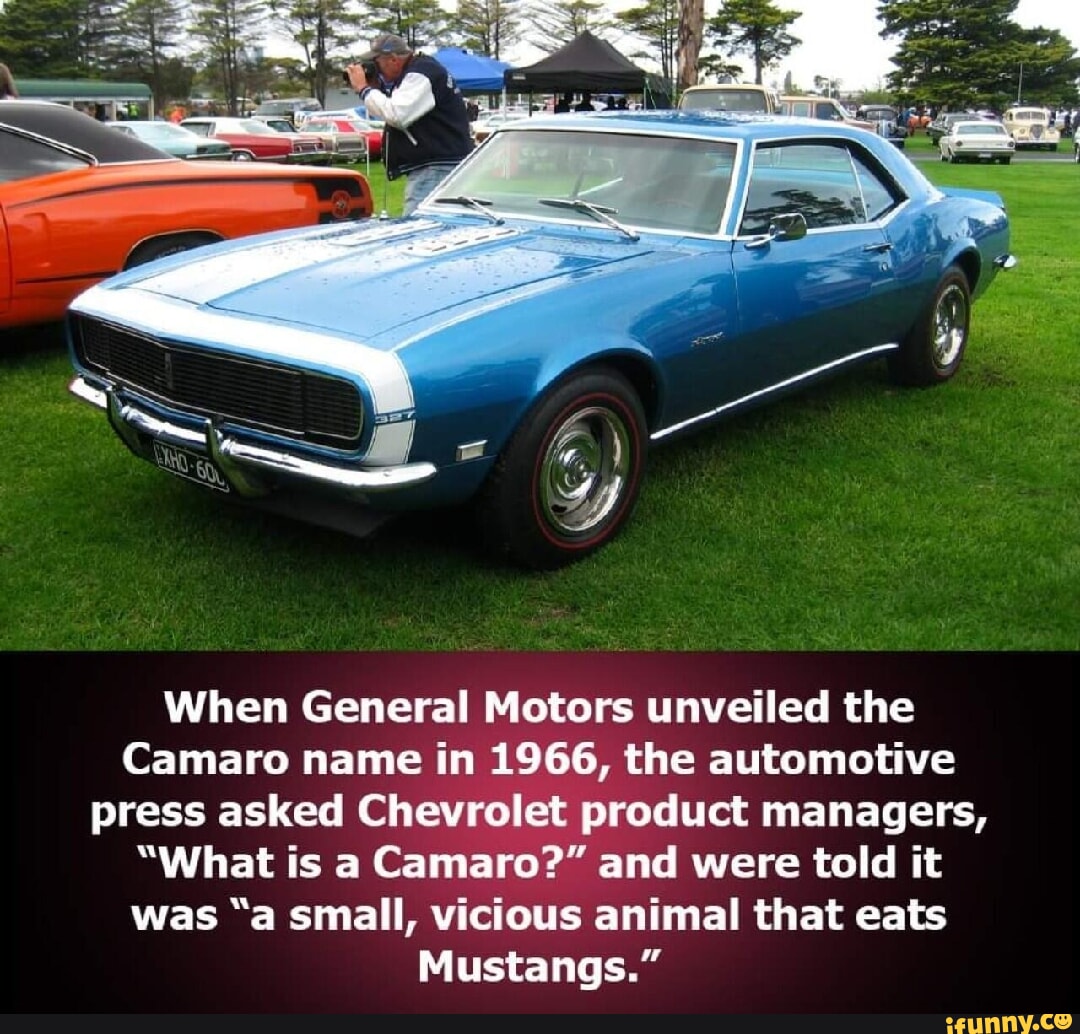 When General Motors unveiled the Camaro name in 1966, the automotive ...