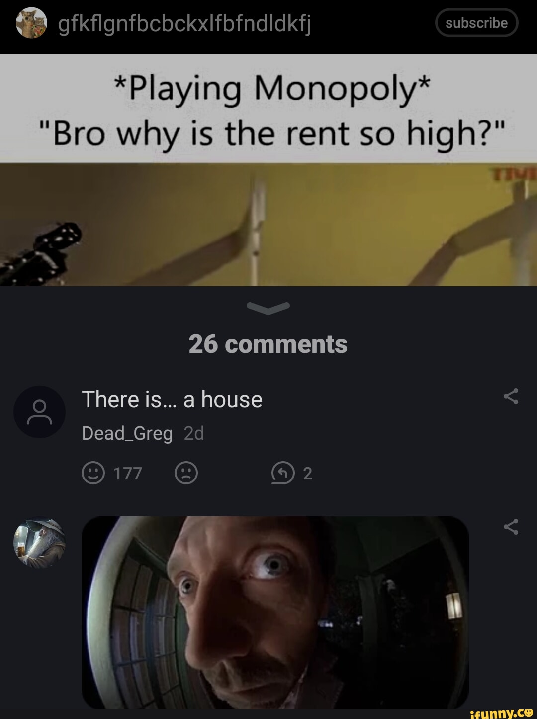 Gfkflgnfbcbckxifbfndidkf; subscribe *Playing Monopoly* "Bro why is the ...