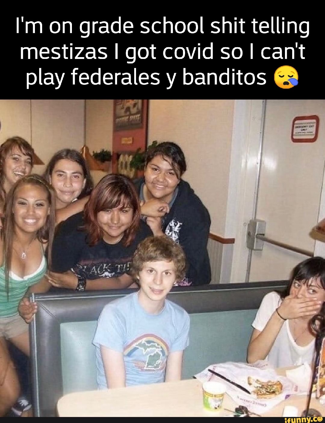 I'm on grade school shit telling mestizas I got covid so I can't play ...