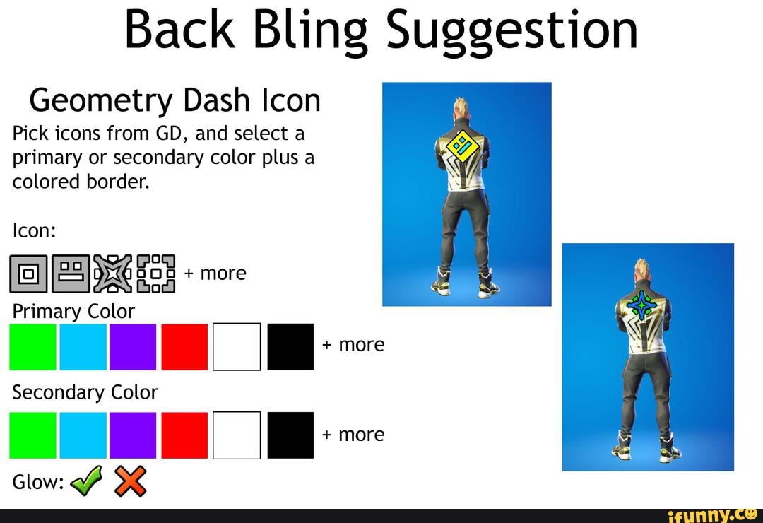 Back Bling Suggestion Geometry Dash Icon Pick icons from GD, and select ...