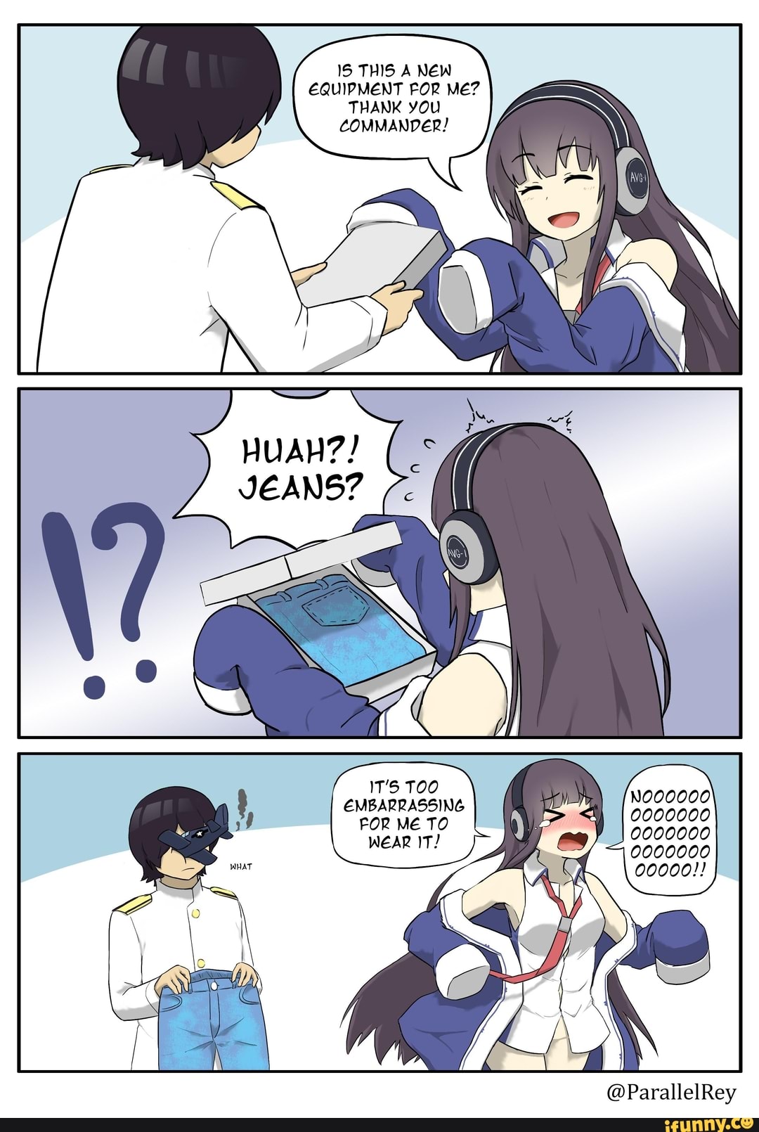 15 THIS A NEW EQUIPMENT FOR ME? THANK yOu COMMANDER! - iFunny