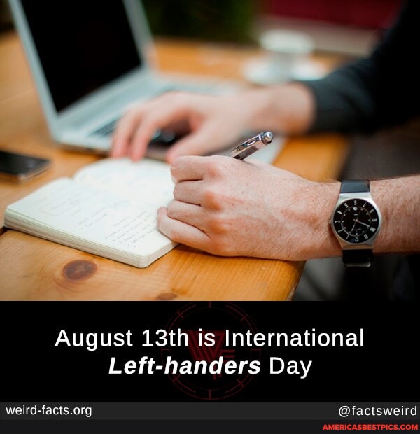N/A - August 13th is International Left-handers Day @factsweird ...