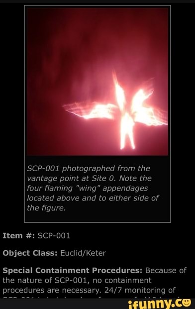 SCP-001 photographed from the vantage point at Site 0. Note the four ...