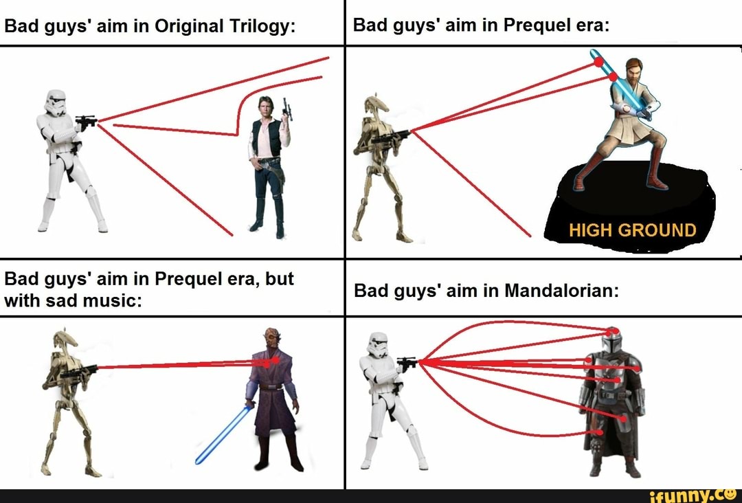 Bad guys' aim in Original Trilogy: Bad guys' aim in Prequel era: Bad ...