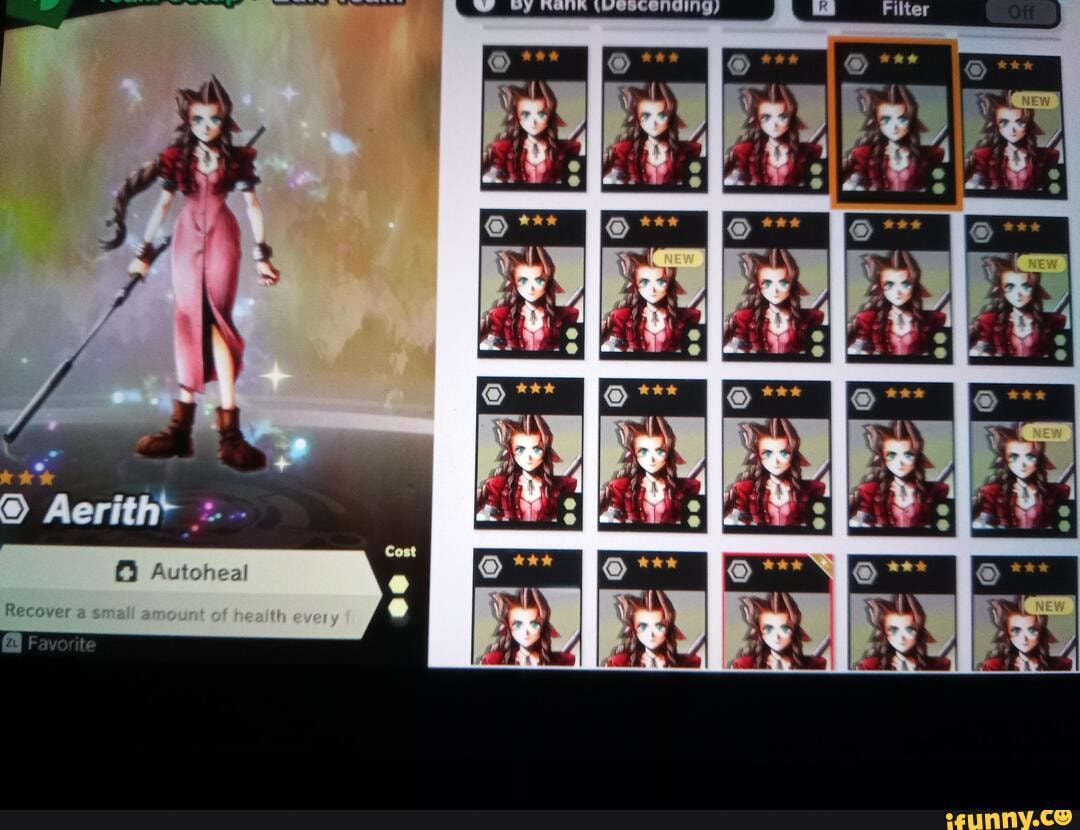 Aeriths memes. Best Collection of funny Aeriths pictures on iFunny